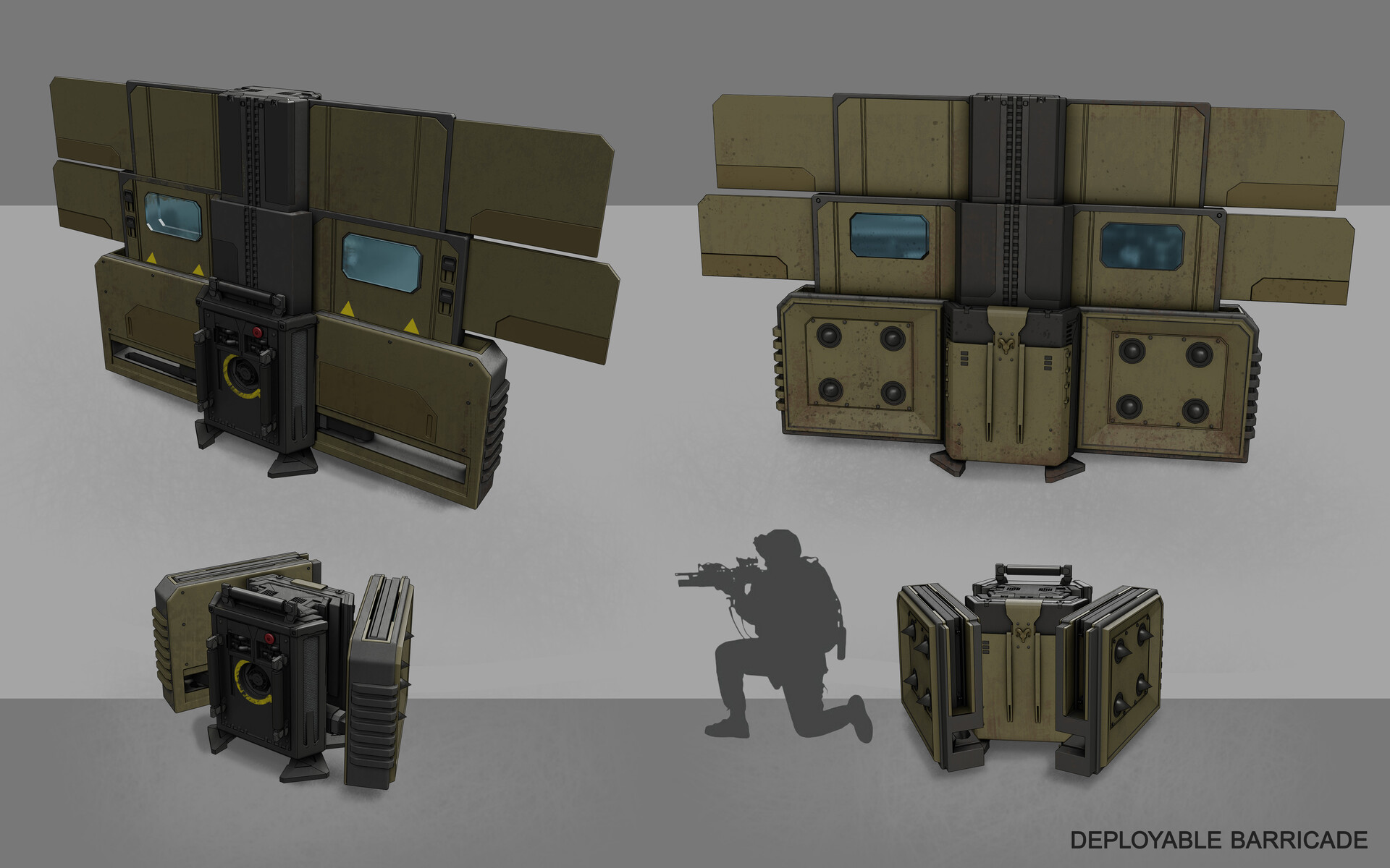 ArtStation - Deployable Barricade
