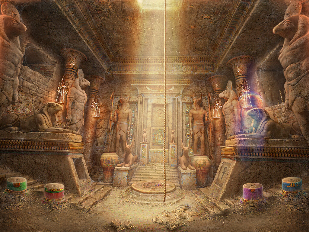 ArtStation - location / egypt / temple / crypt