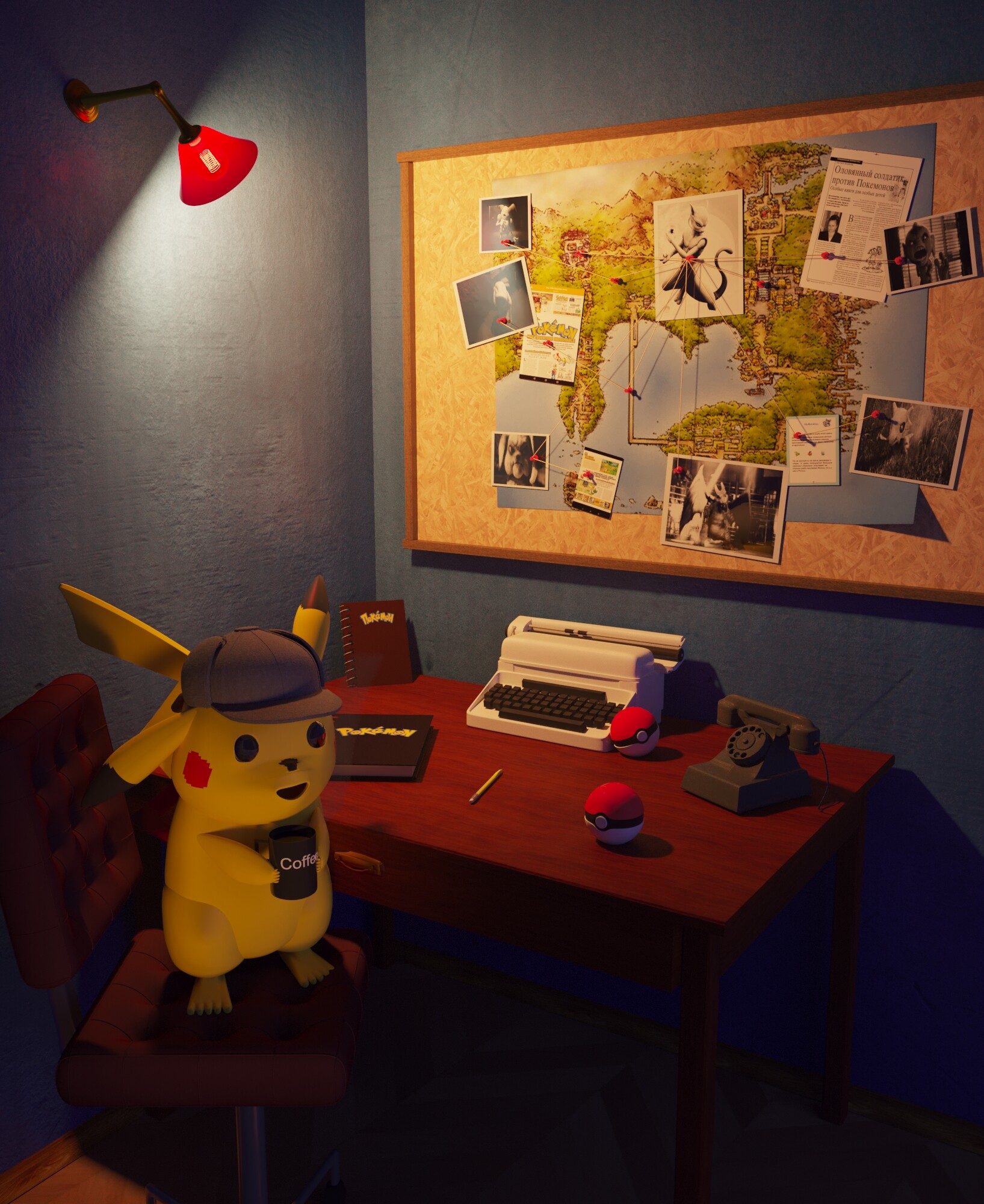 ArtStation - Detective Pikachu