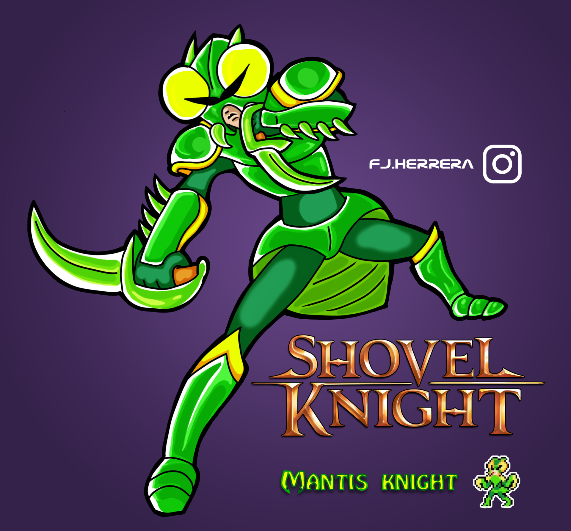ArtStation - Mantis Knight / Shovel Knight