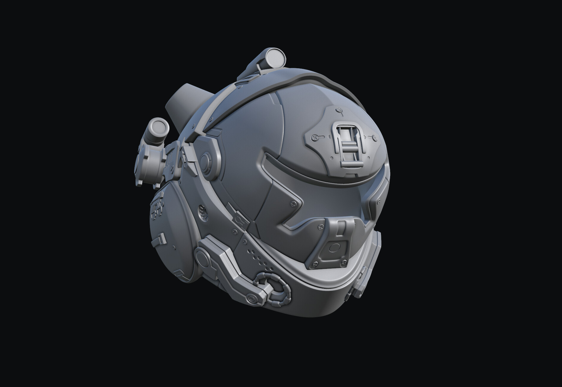 ArtStation - Titanfall Davis Helmet 3D printable