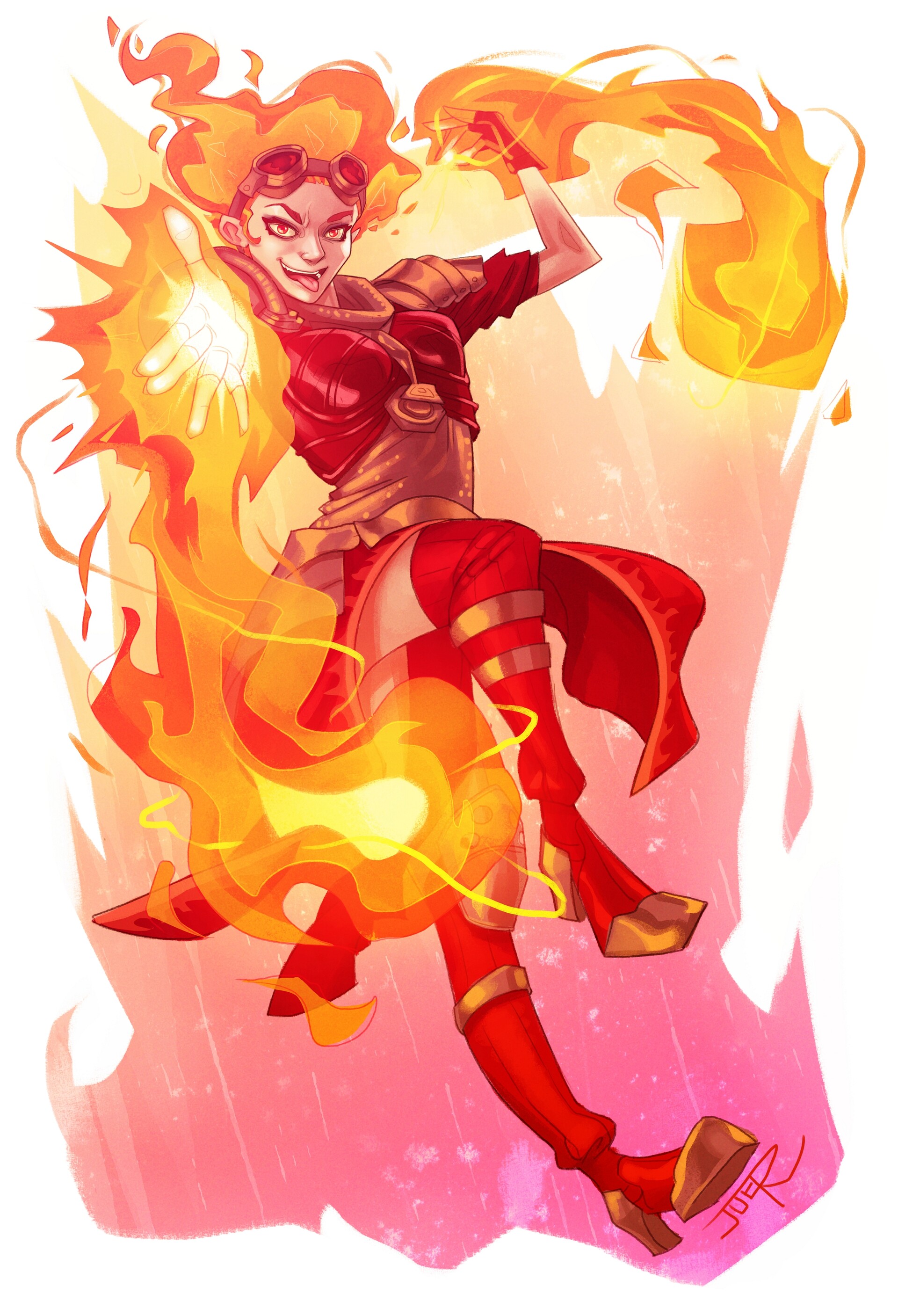 ArtStation - Chandra, Girl Who Is on Fire