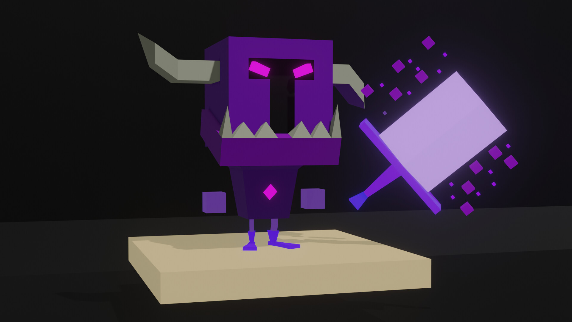 ArtStation - Mini Warrio Purple