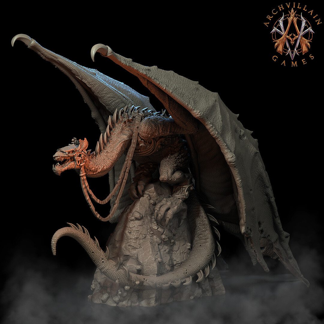 Kieran Russell - Sorrowsown Wyvern - Wraith Mount