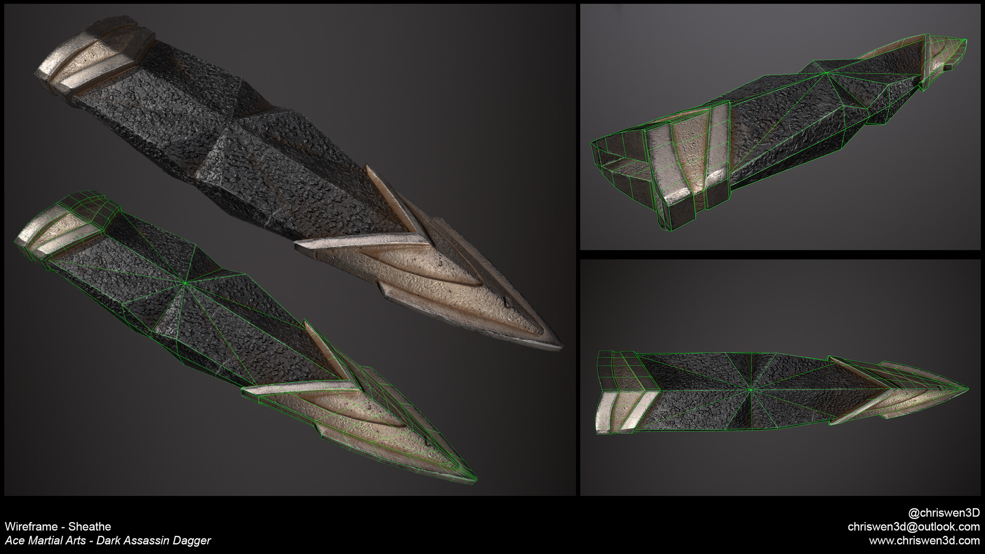 Chris Wen - Ace Martial Arts - Dark Assassin Dagger