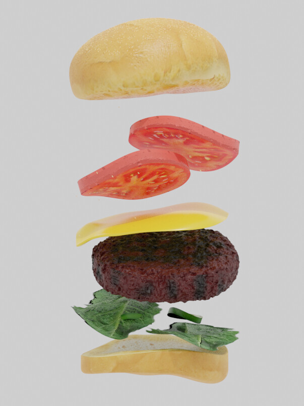 ArtStation - BURGER Made for a competition