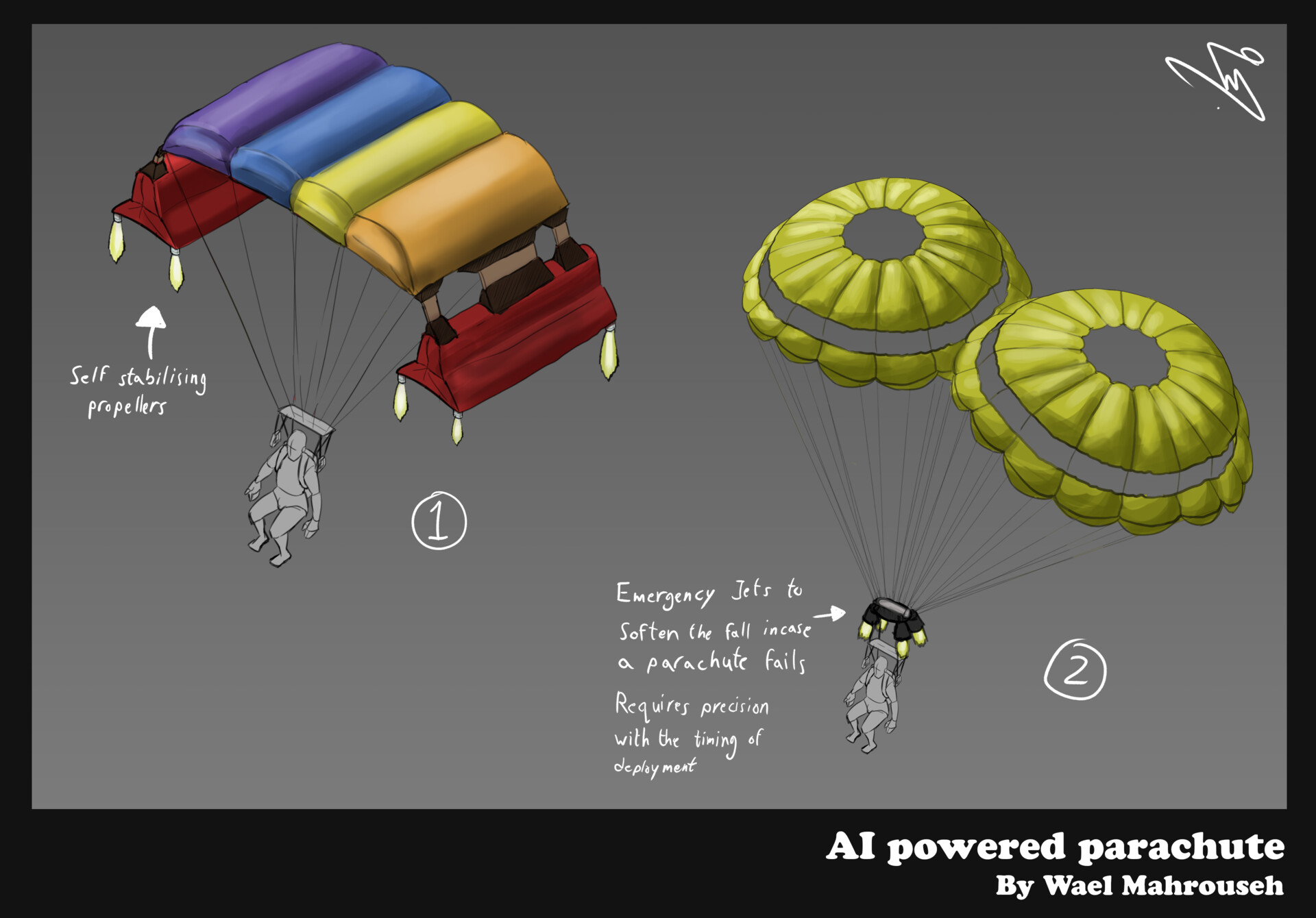 ArtStation - AI powered parachute
