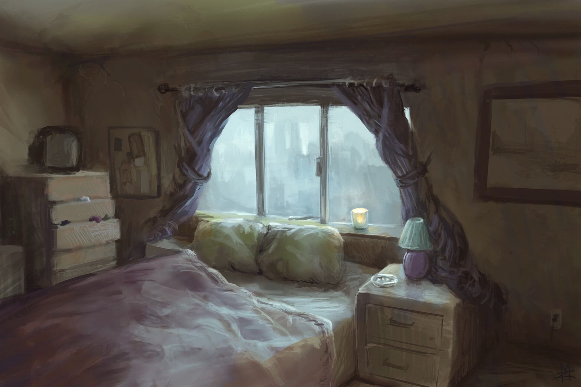 ArtStation - Rainy Day Vibes