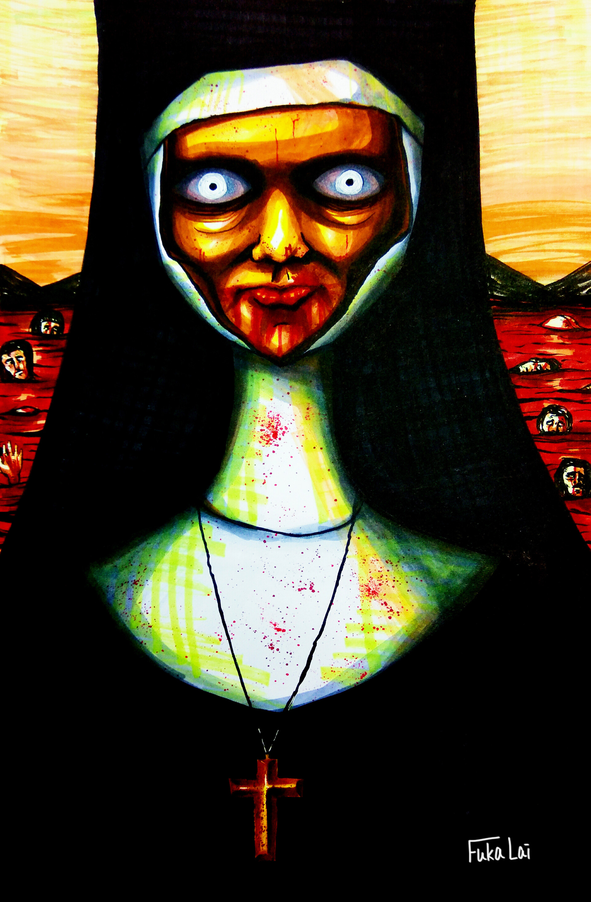 ArtStation - Bloody nun