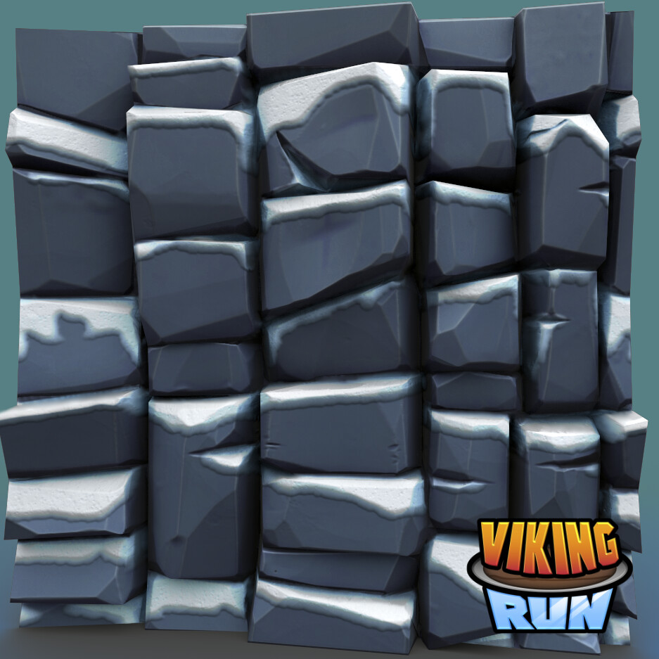 ArtStation - Stylized Rock Wall