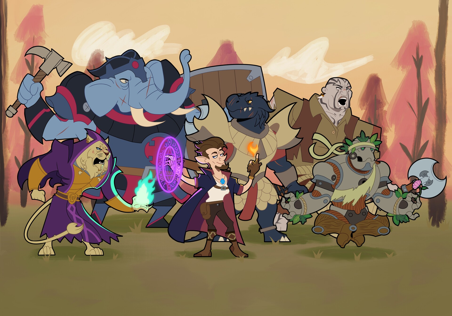 ArtStation - The Phantasmic Phantasy, D&D Cartoon Campaign