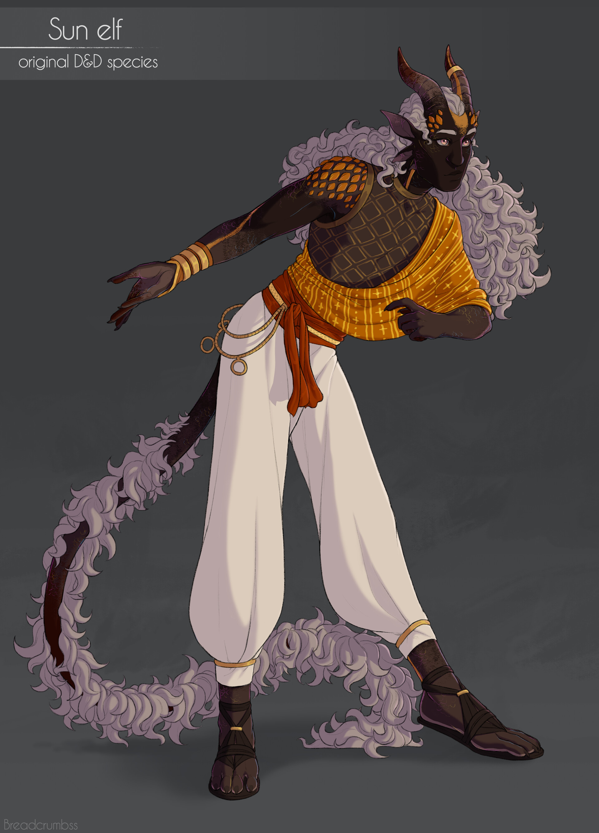 Jenna Bom - Sun elf, Species design