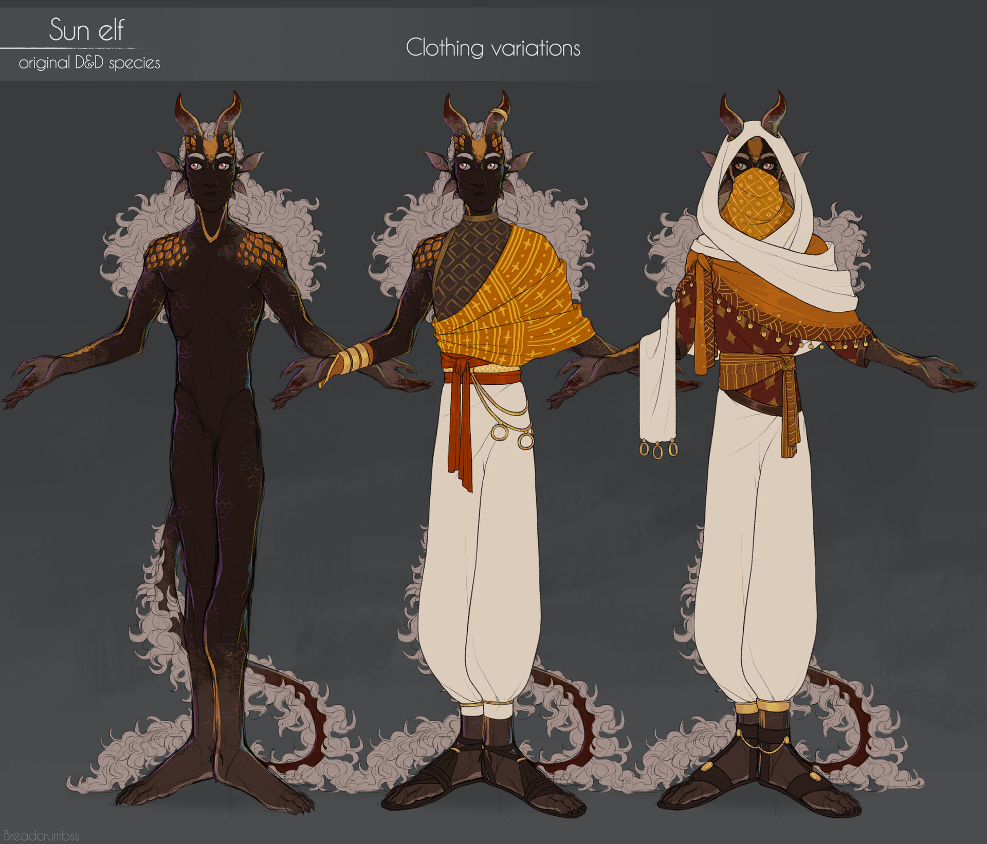 Jenna Bom - Sun elf, Species design