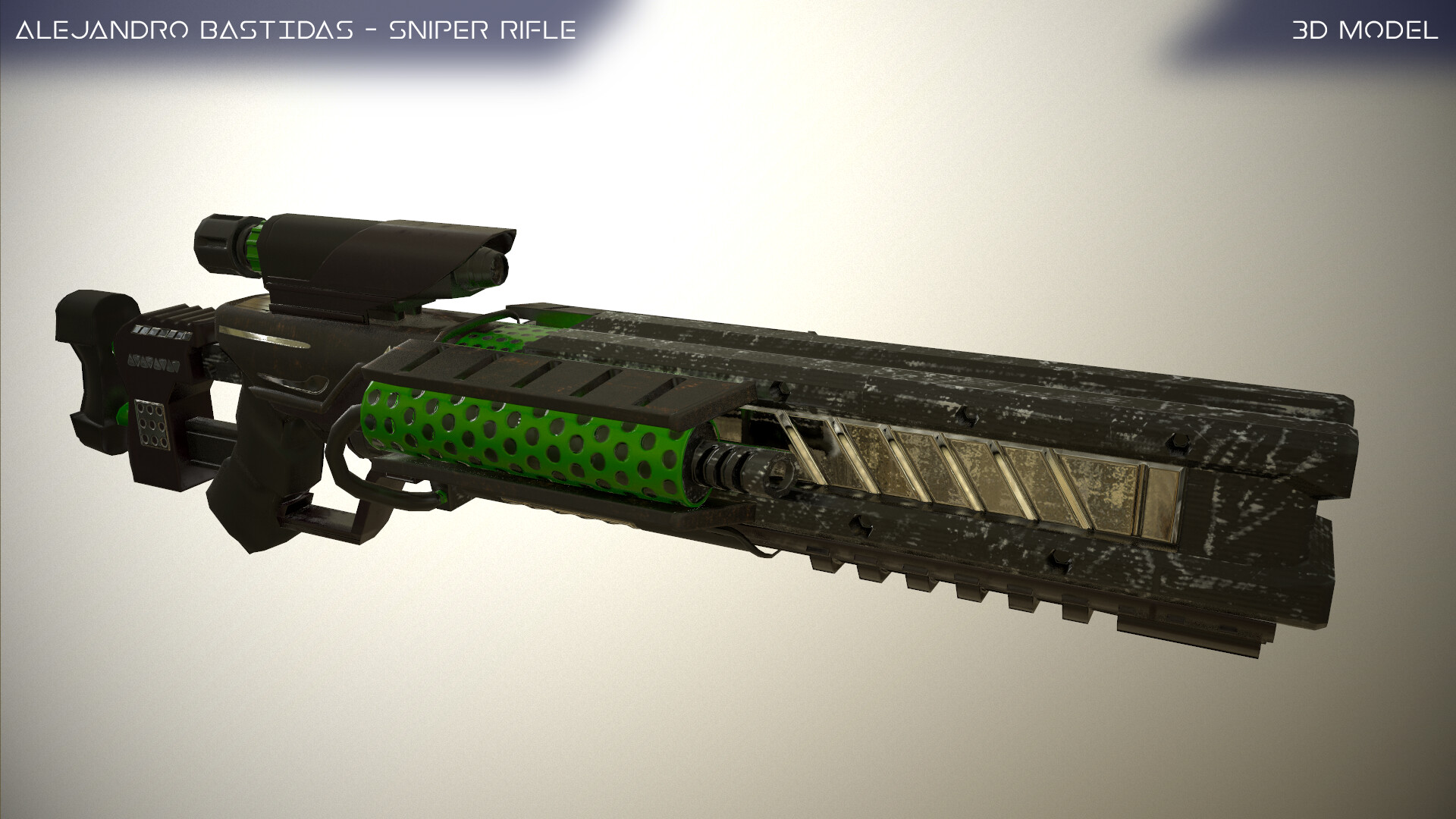 ArtStation - Futuristic Sniper Rifle