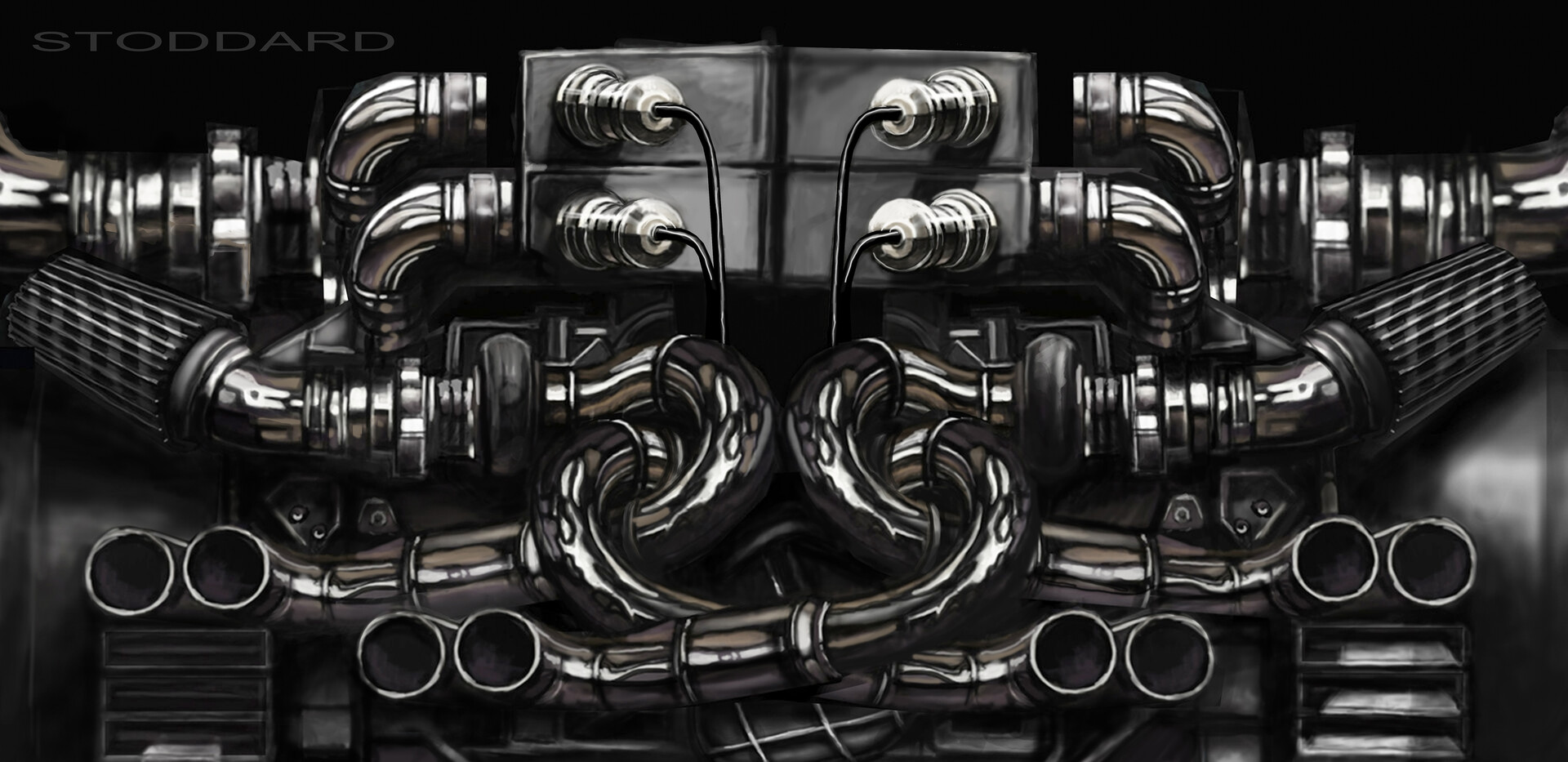 ArtStation - Lamborghini Engine