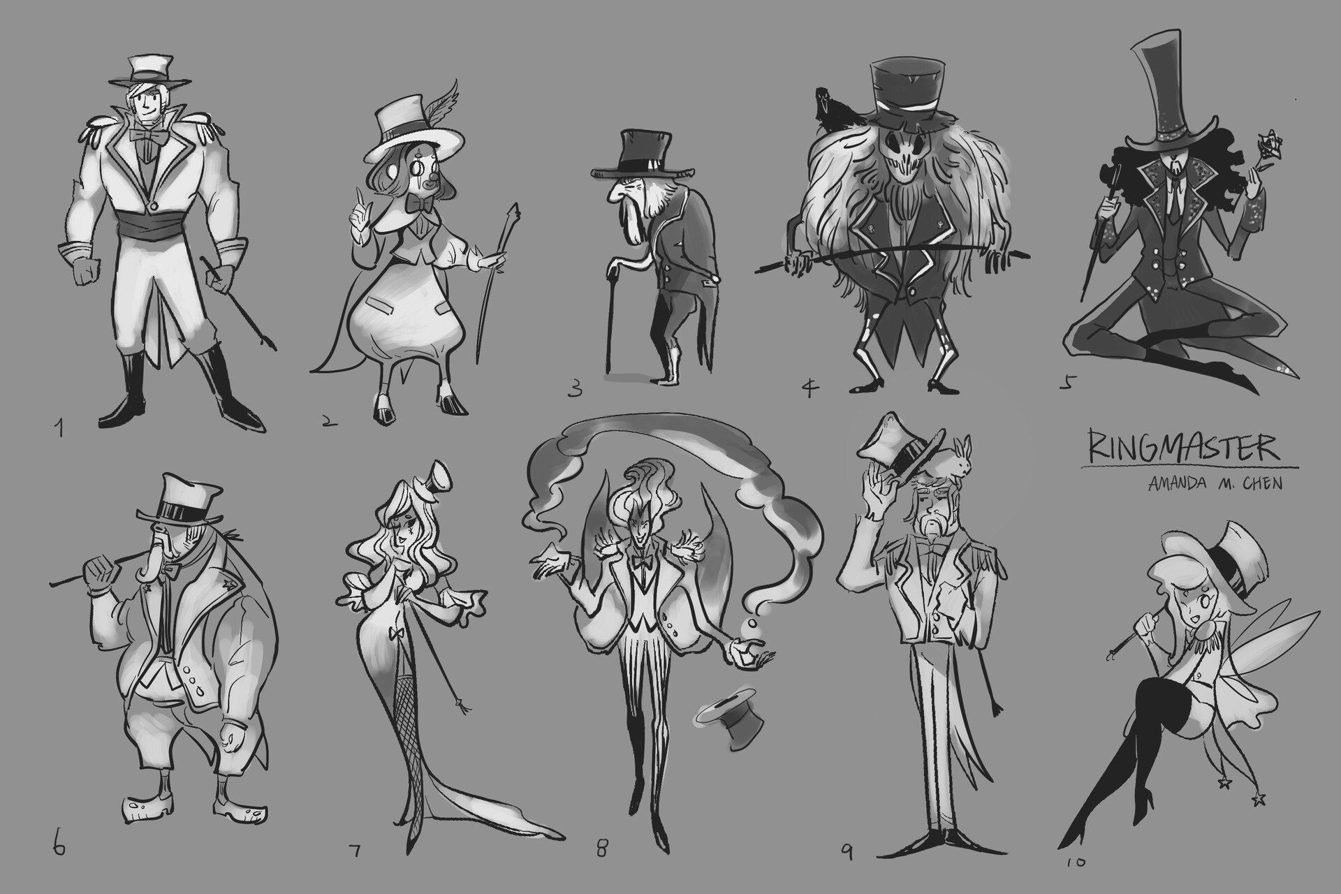 ArtStation - The Undead Circus: Ringmaster