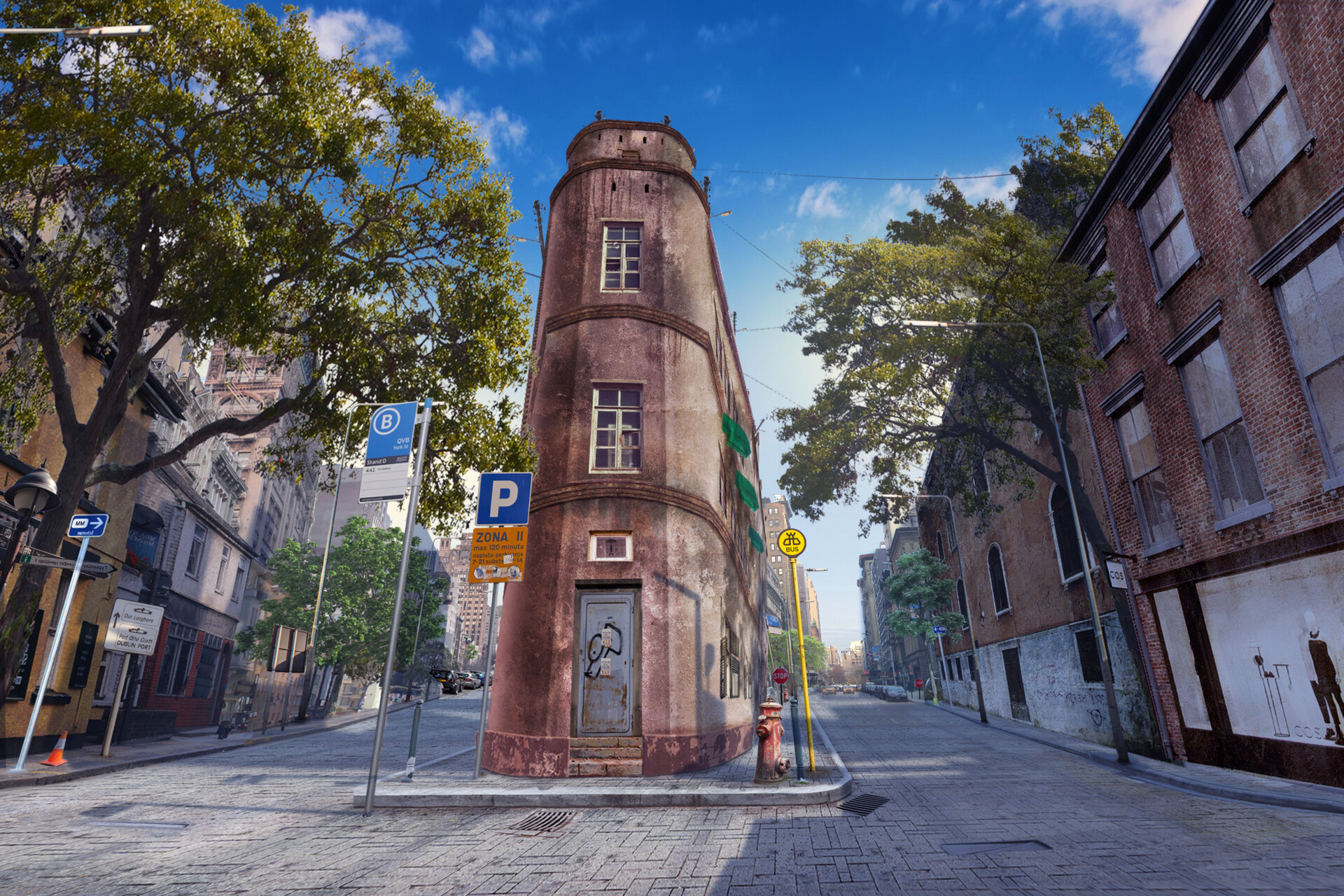 ArtStation - Matte Painting Building
