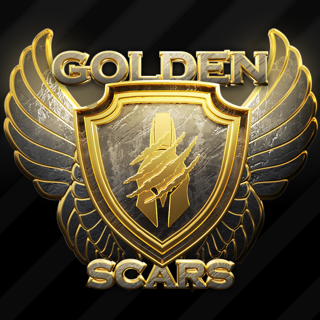 ArtStation - Golden Scars Logo Series