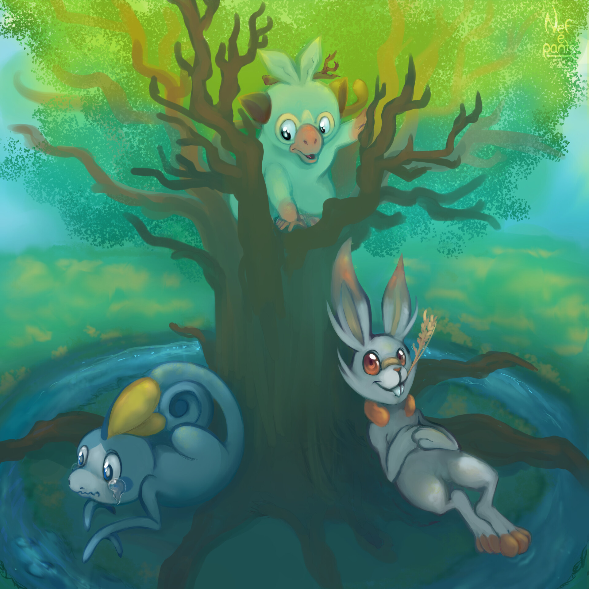 ArtStation - Gen 8 pokefriends!