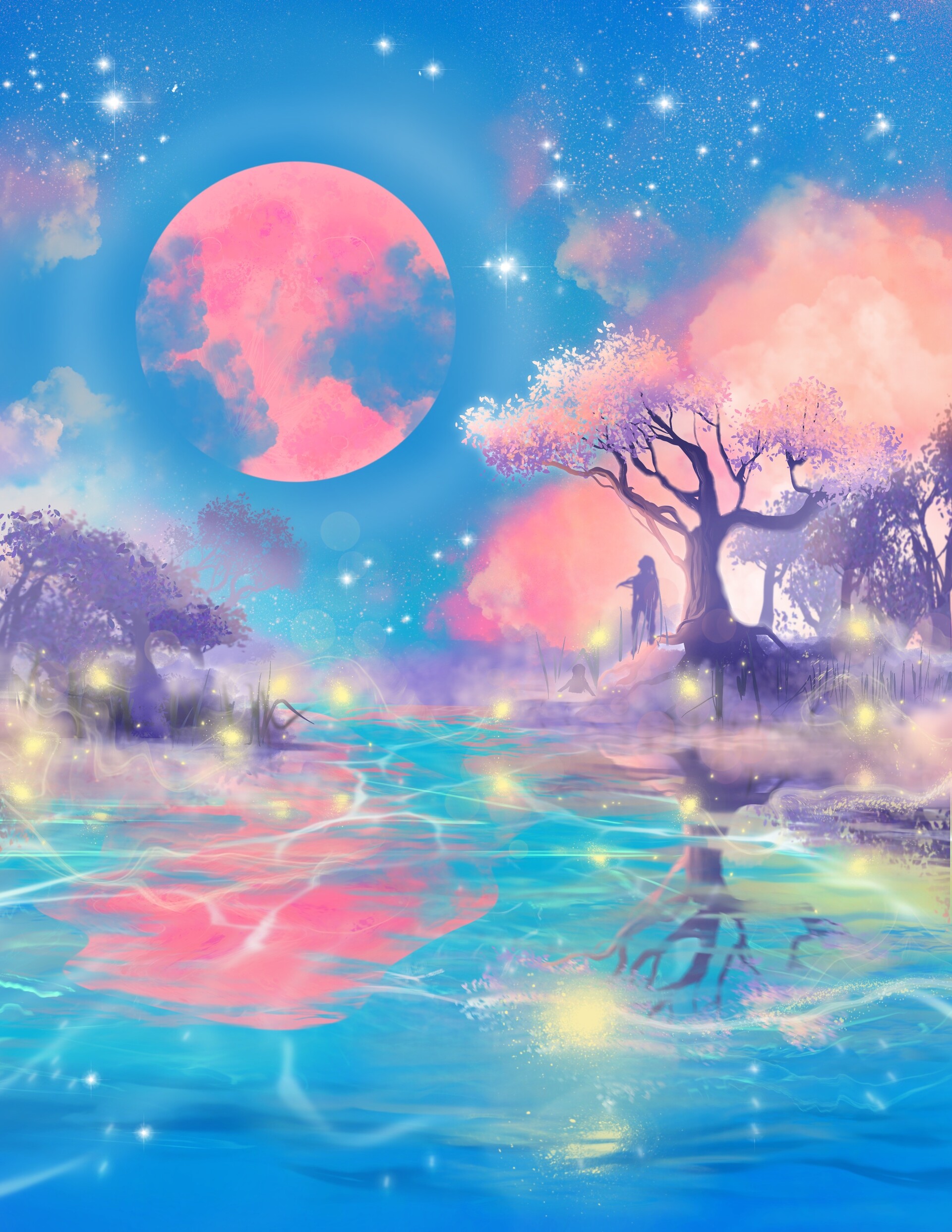 ArtStation - PINK MOON