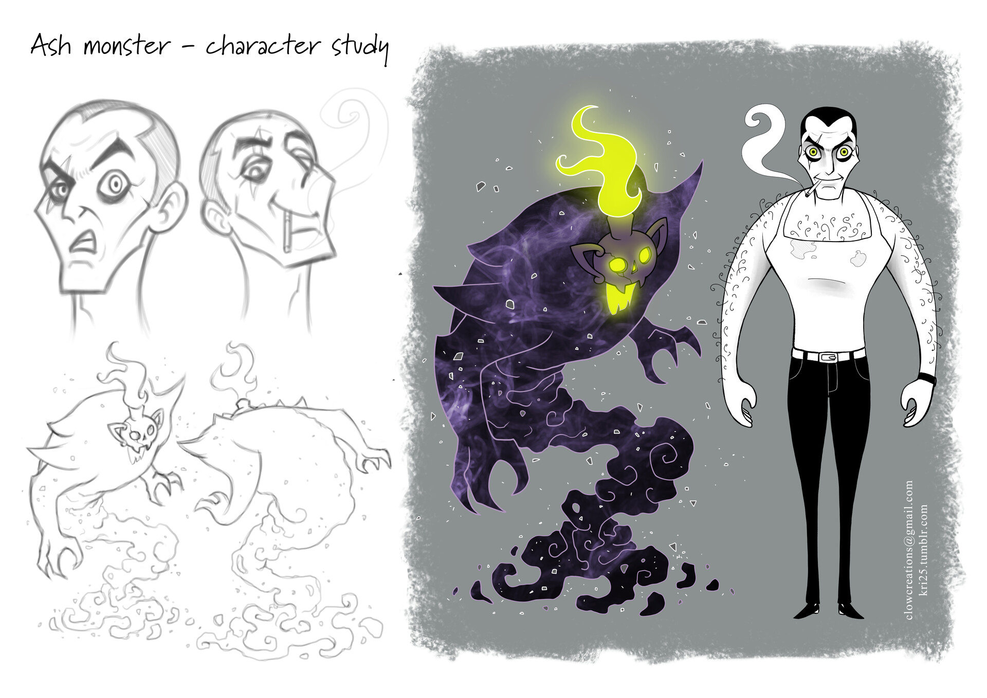 ArtStation - Ash - Powder monster tale