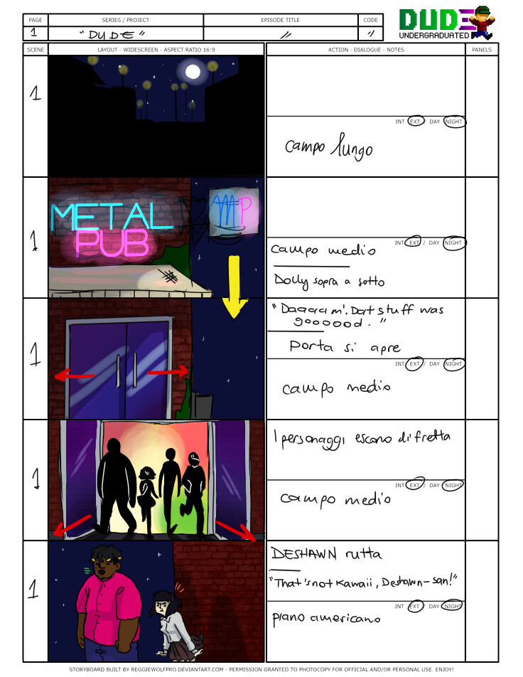 ArtStation - DUDE Undergraduated - Cutscenes Storyboard
