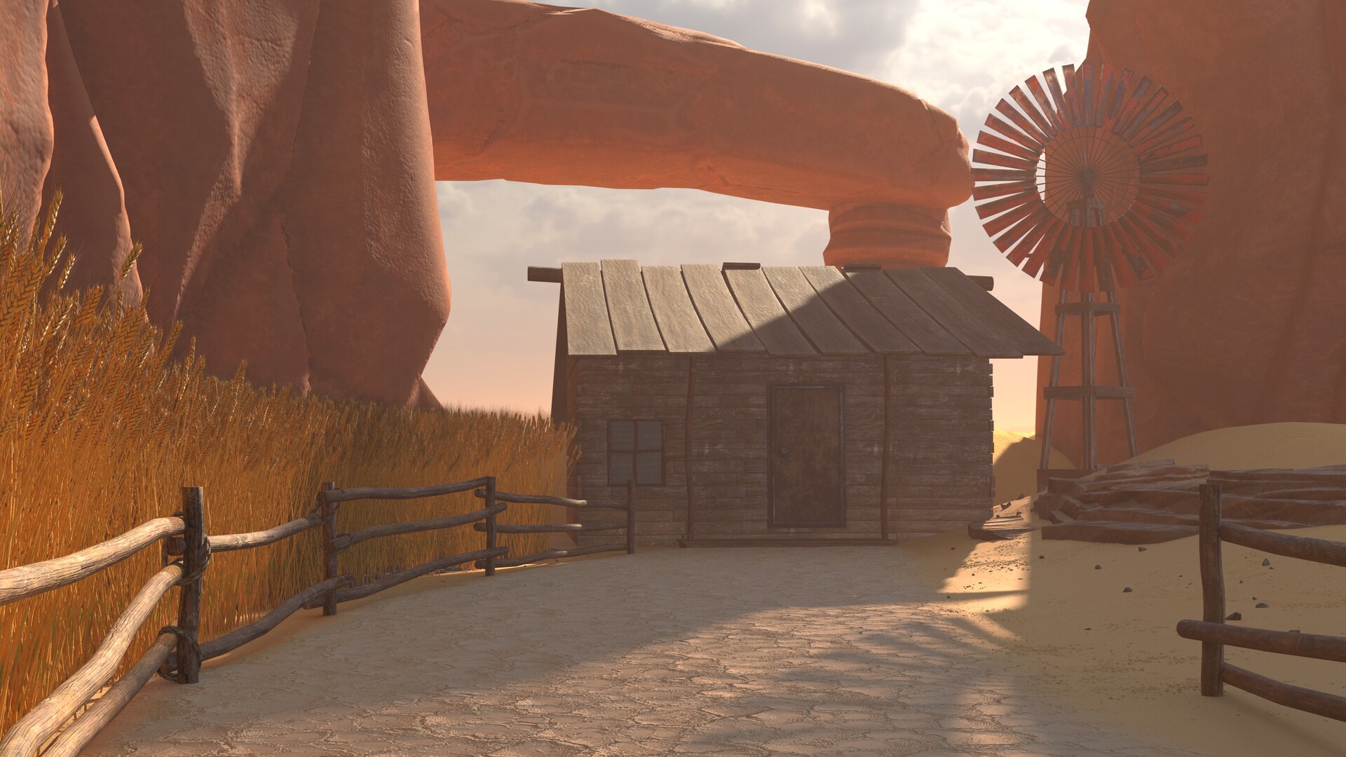 ArtStation - Desert_house