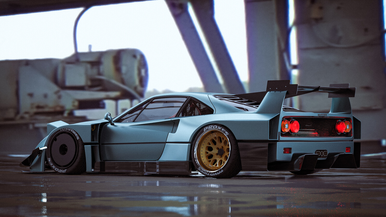 BRIAN KIM DESIGNS - Ferrari F40 Custom Widebody Concept.