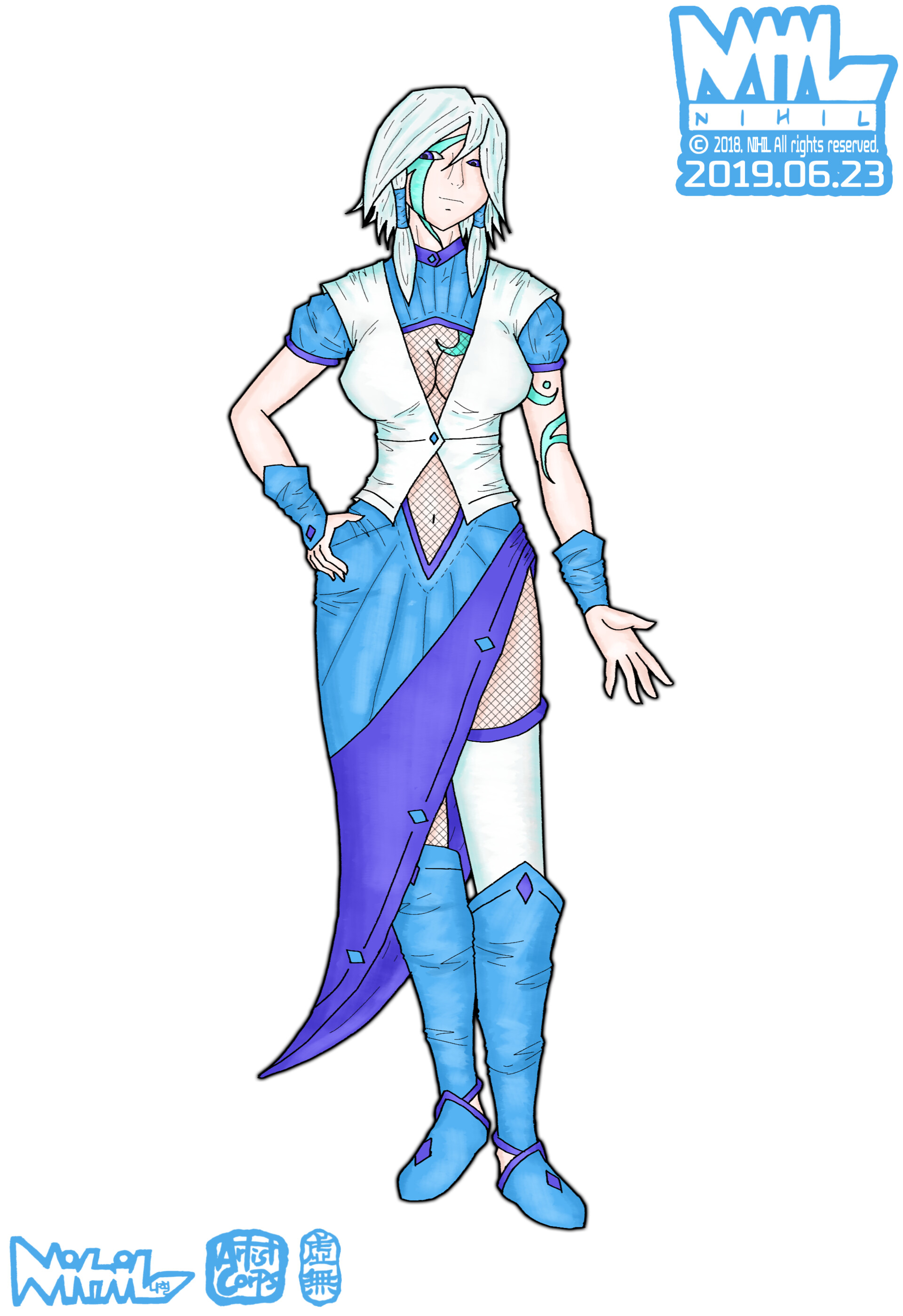 ArtStation - 2019 0623 2220 White Fire Magic knights - Renya Esperandel