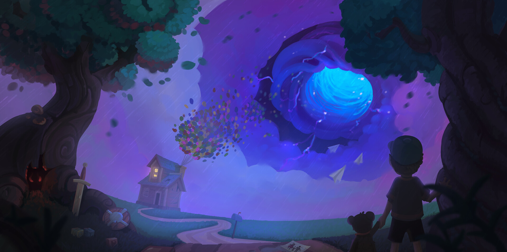 ArtStation - Anti-utopia through the eyes of a child
