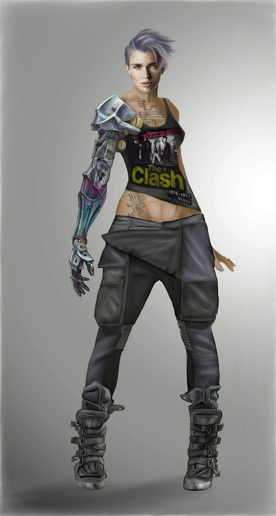 ArtStation - Cyberpunk Woman