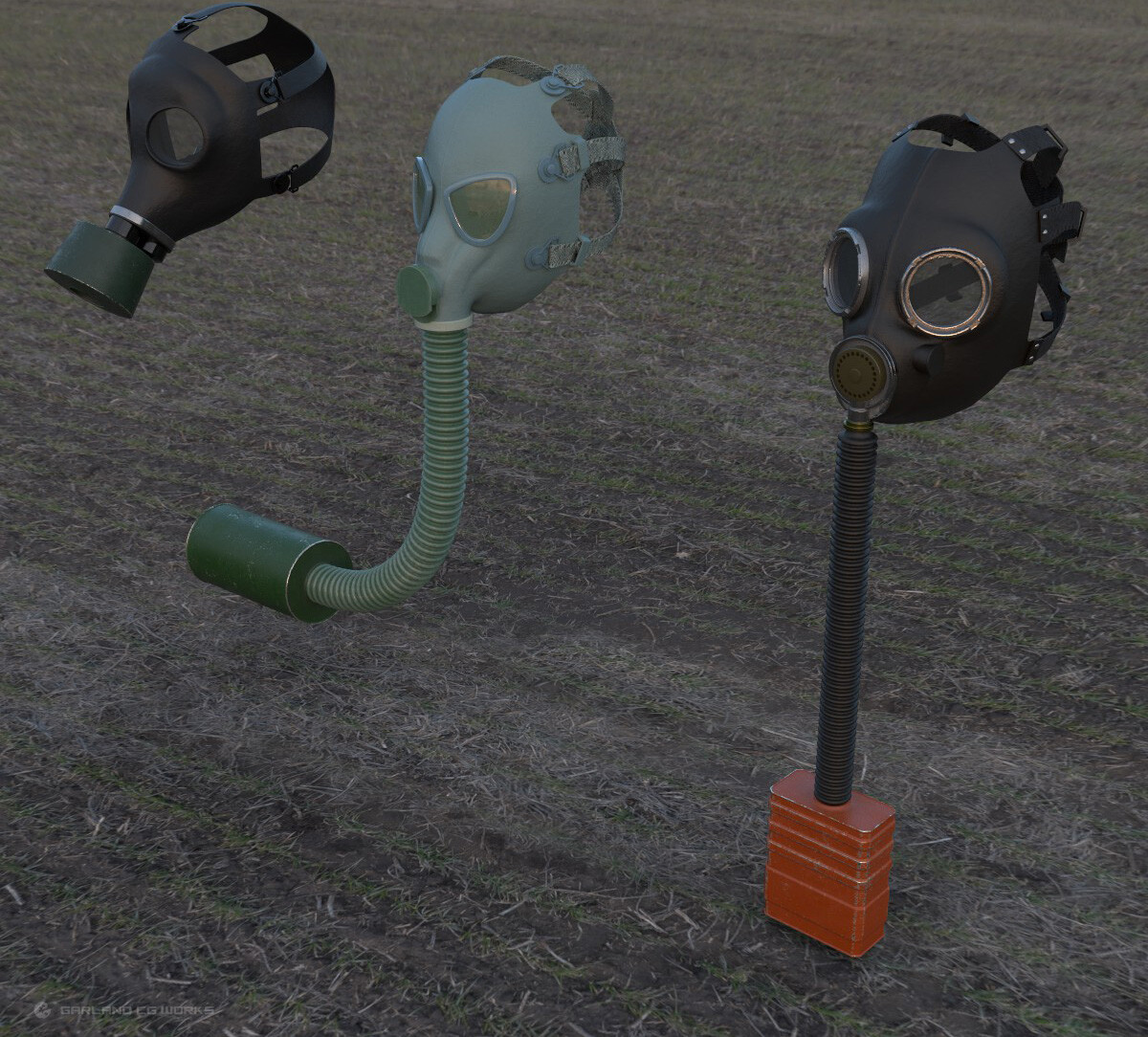 ArtStation - Gas masks (WIP)