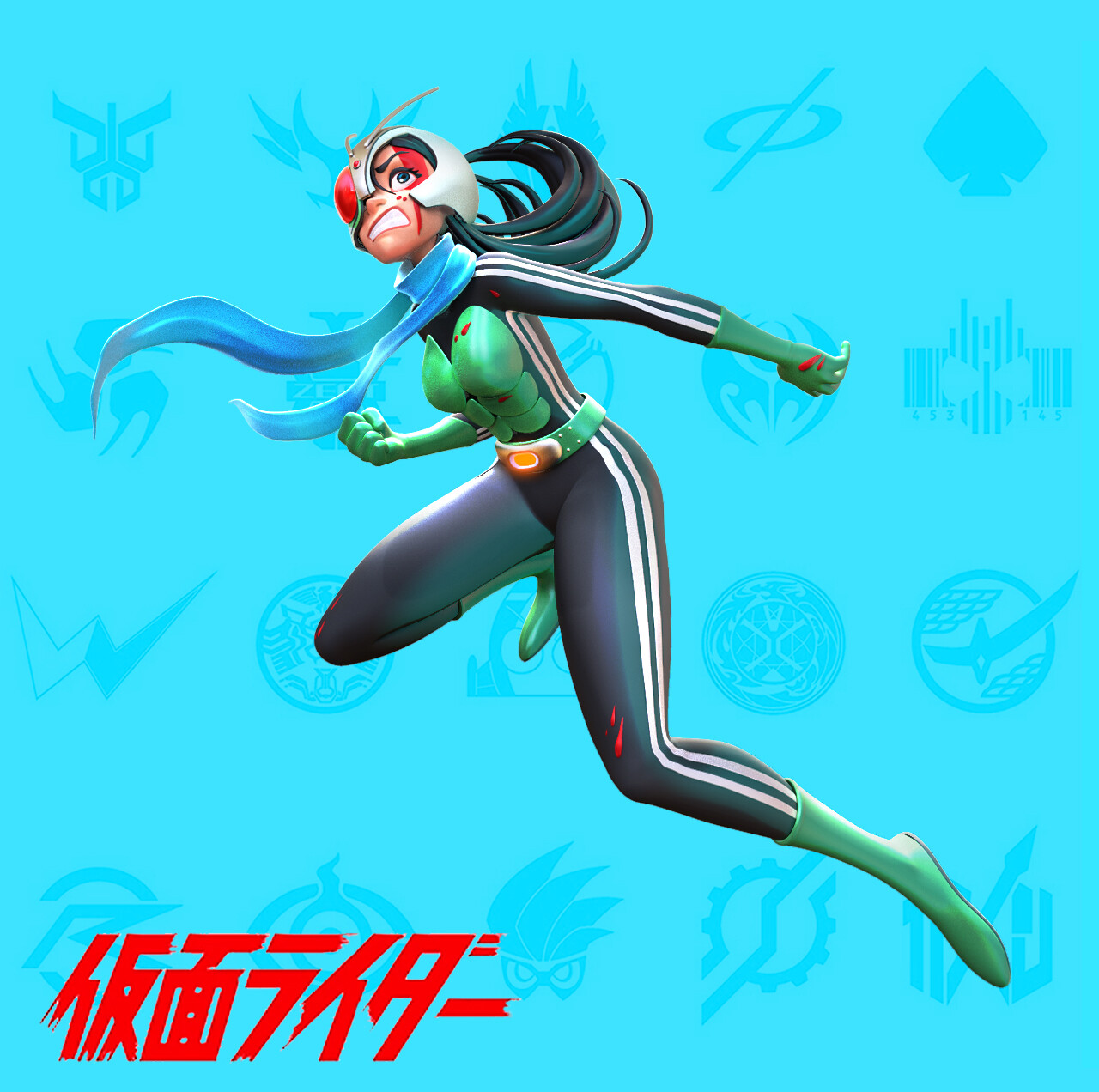 Hong - Kamen rider 01 girl REWORK/Render