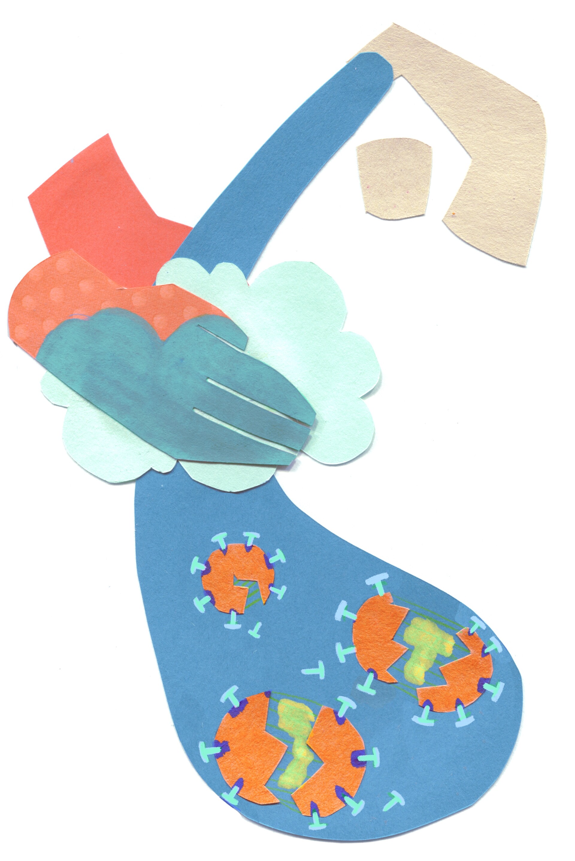 ArtStation - Washing Hands Destroys COVID-19 Pathogen