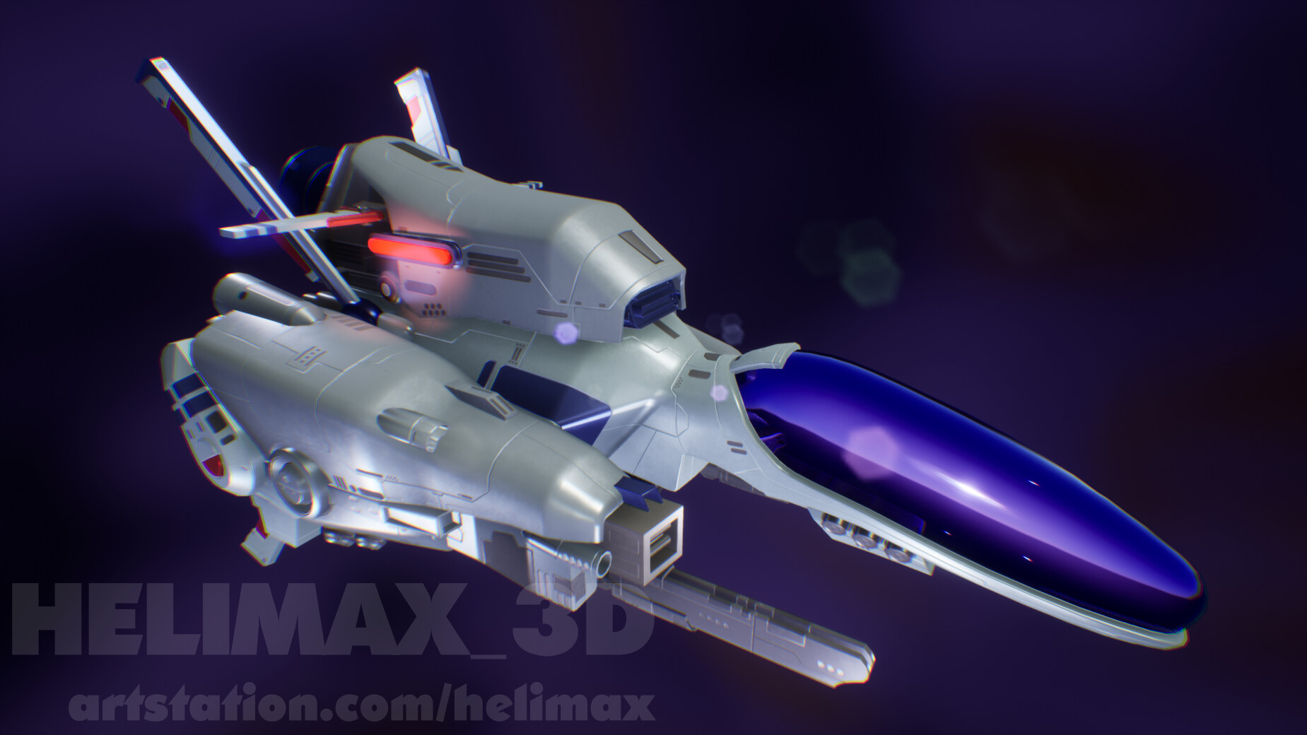 HeliMax 3D - [R-Type Fan Art] R9-A Arrowhead