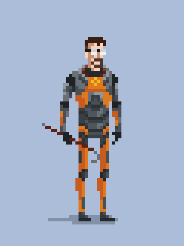 Maxim Chapaliuk - Half-Life pixel art