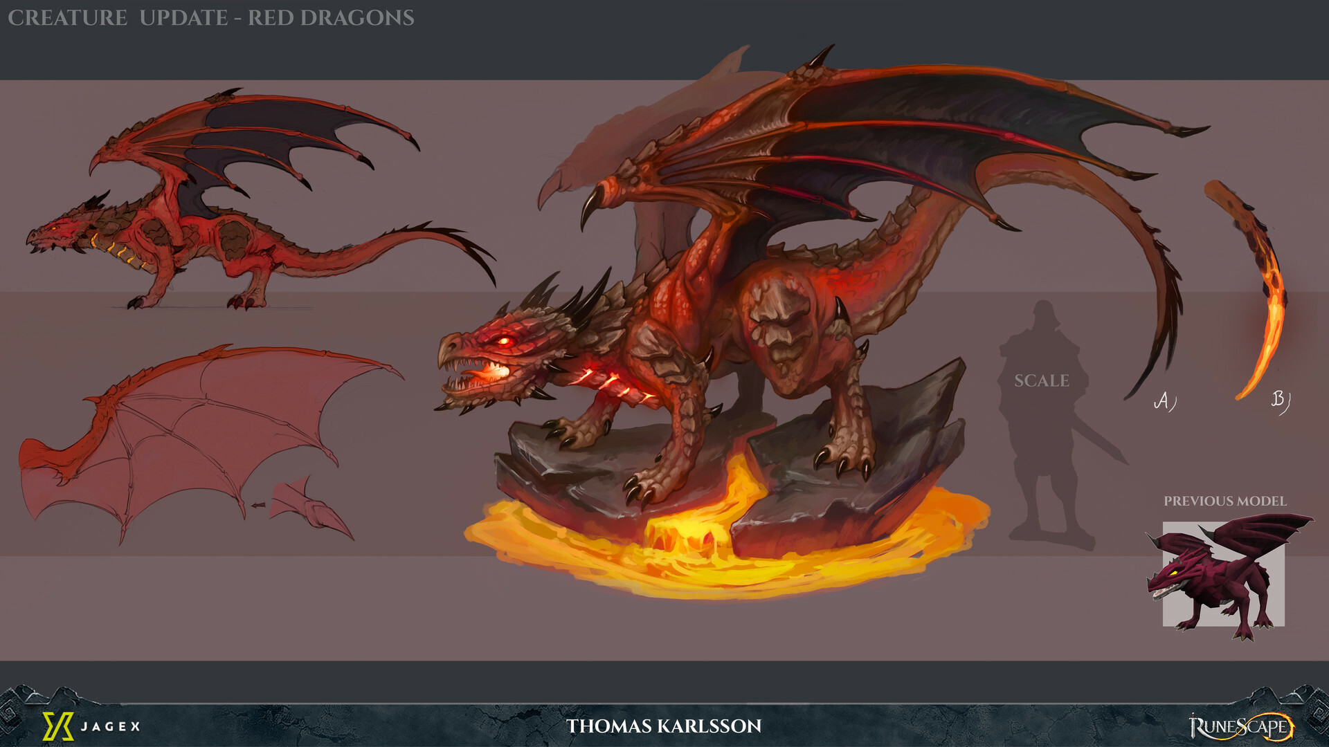Jagex Games Studio - Concept Art - Dragon Update