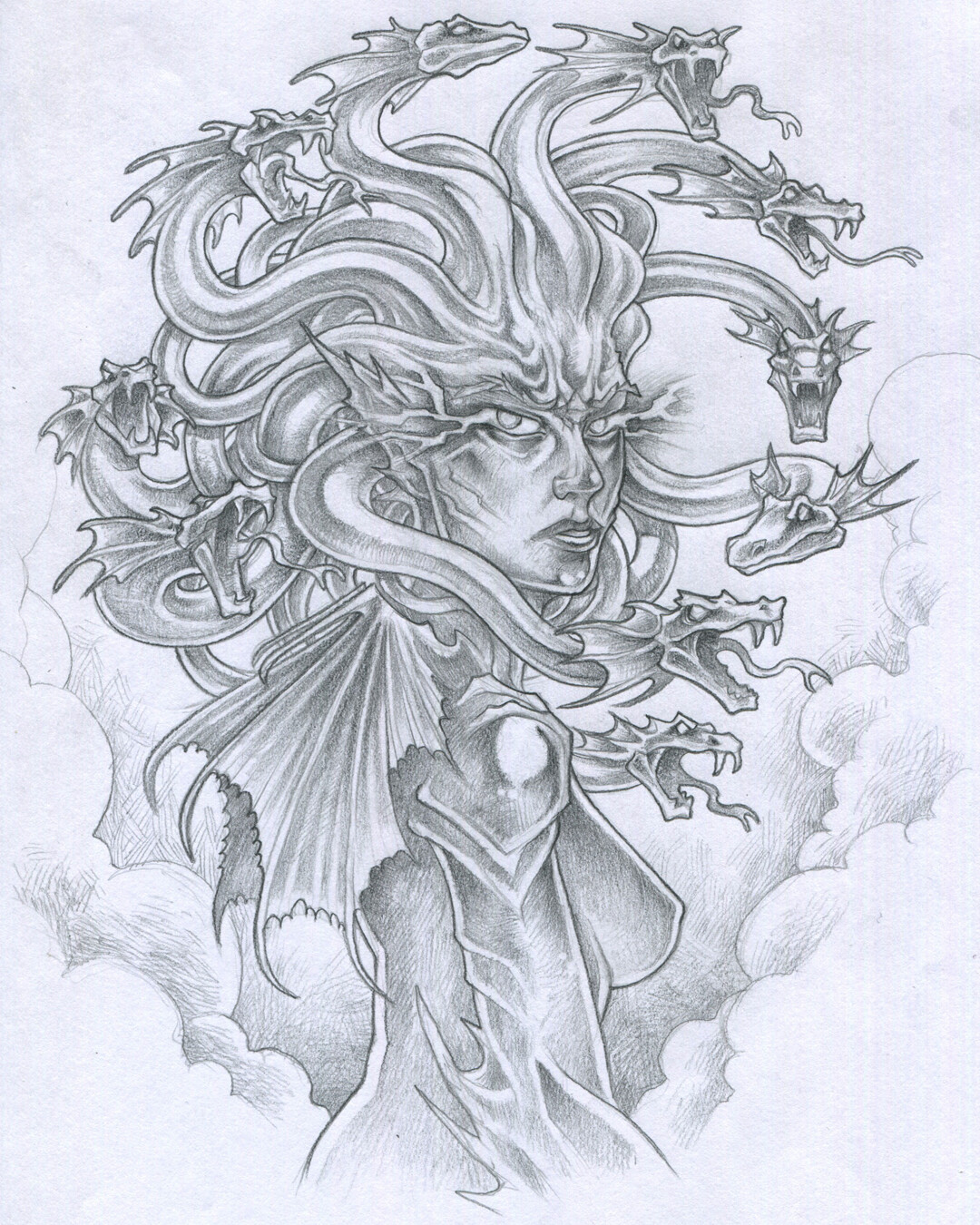 Medusa Drawings In Pencil