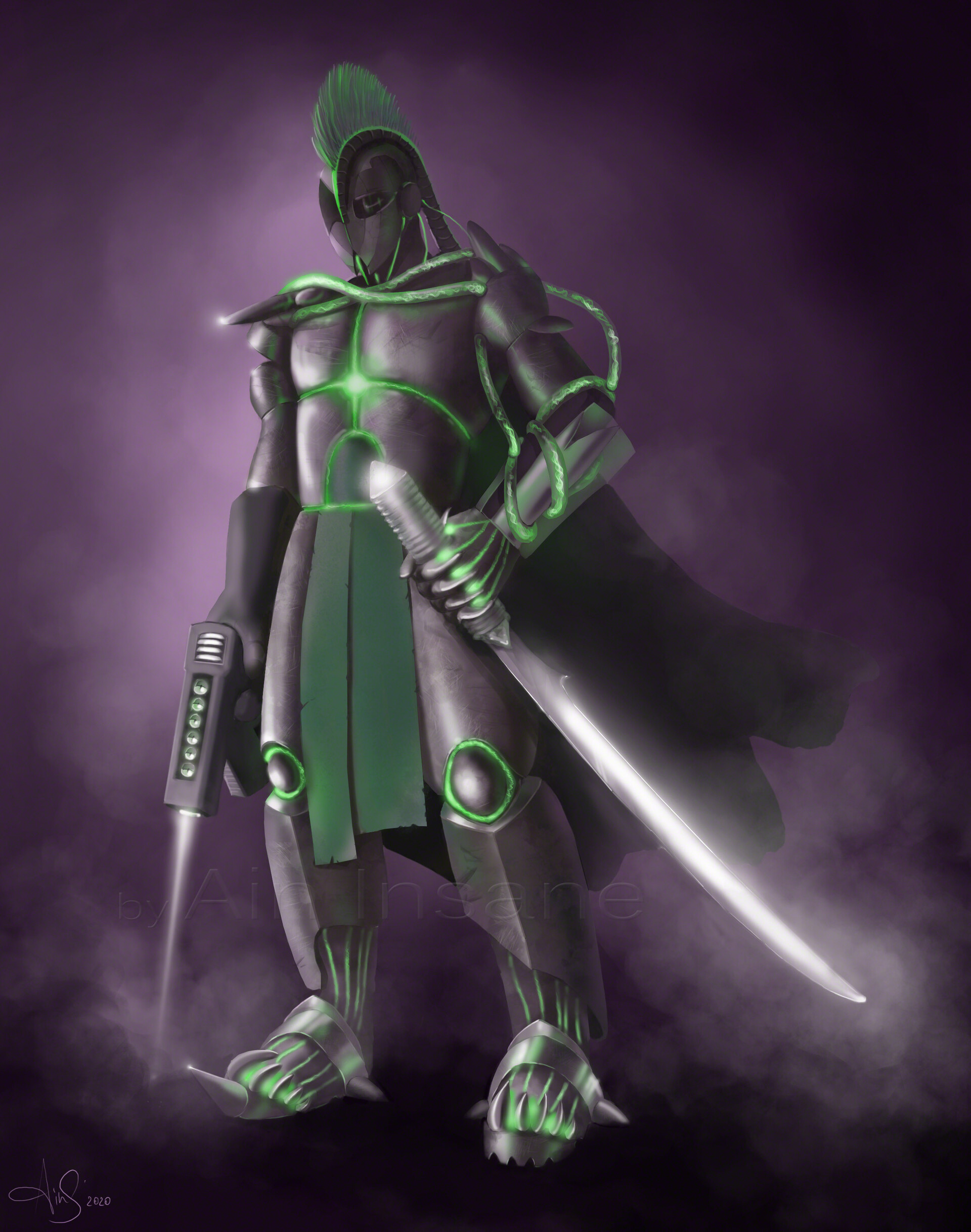 ArtStation - Cyberpunk knight