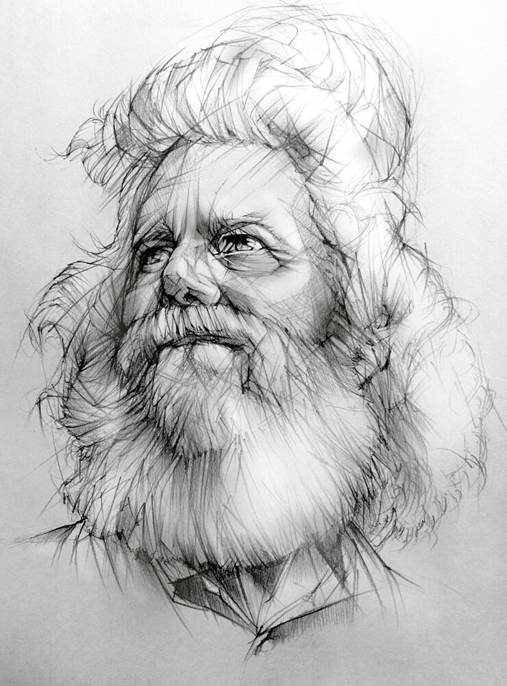 ArtStation - pencil drawing portrait Toh-Yasu藤保 #045