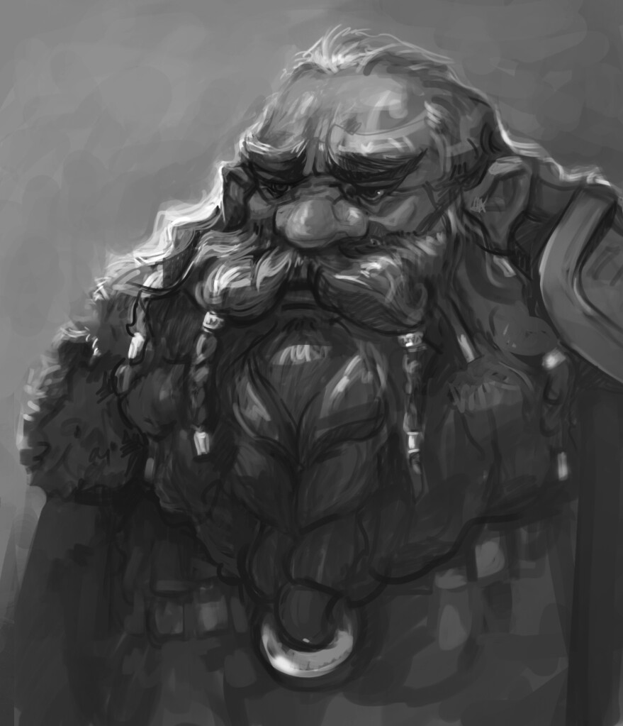 ArtStation - Dwarf sketch