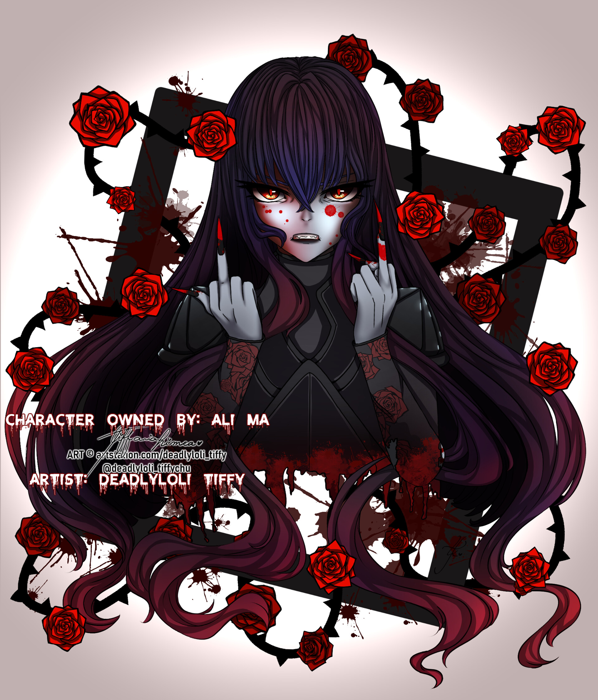 DeadlyLoli Tiffy - Negy's Character Sheet Reference Design