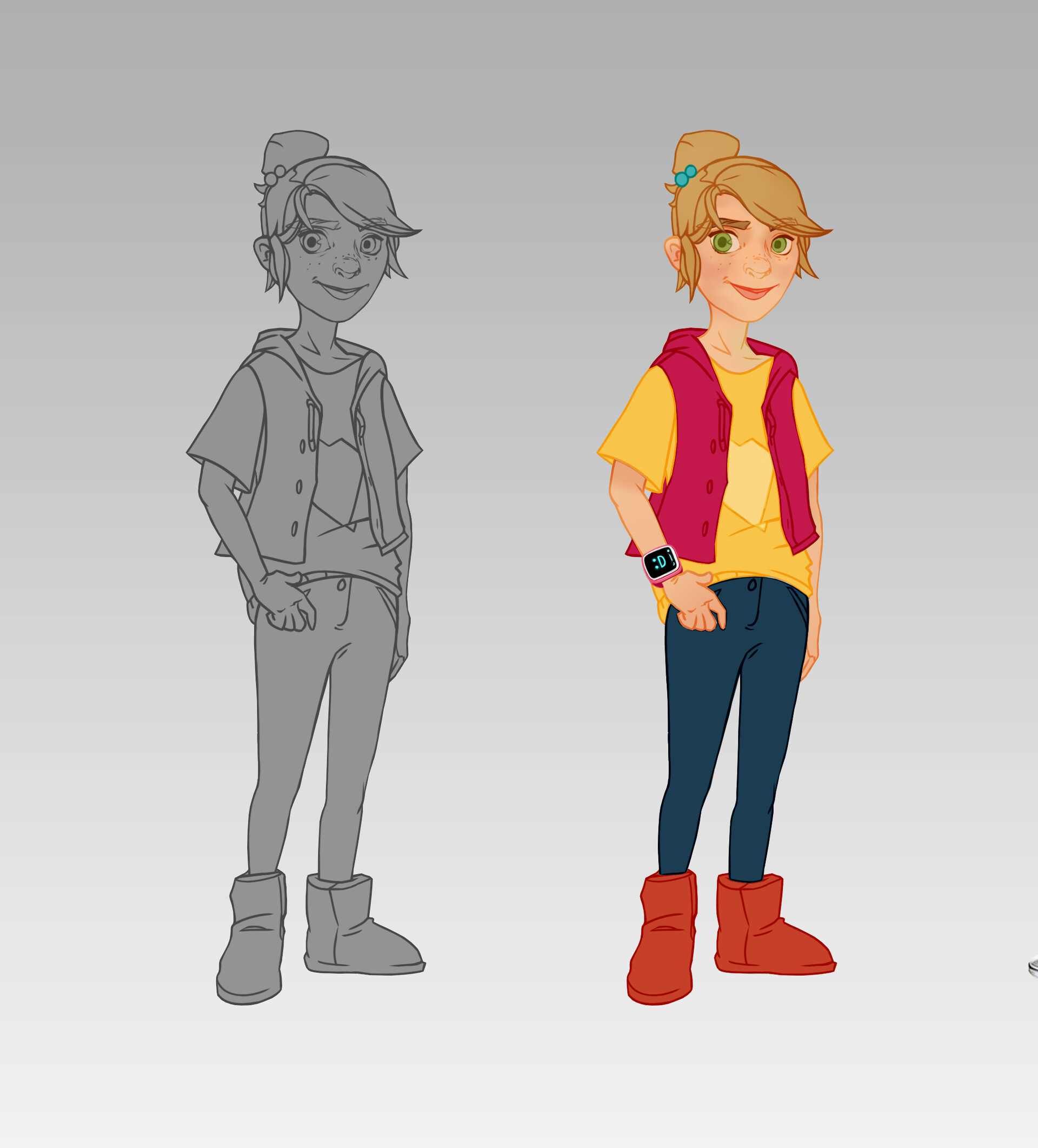 ArtStation - Another cartoon girl design