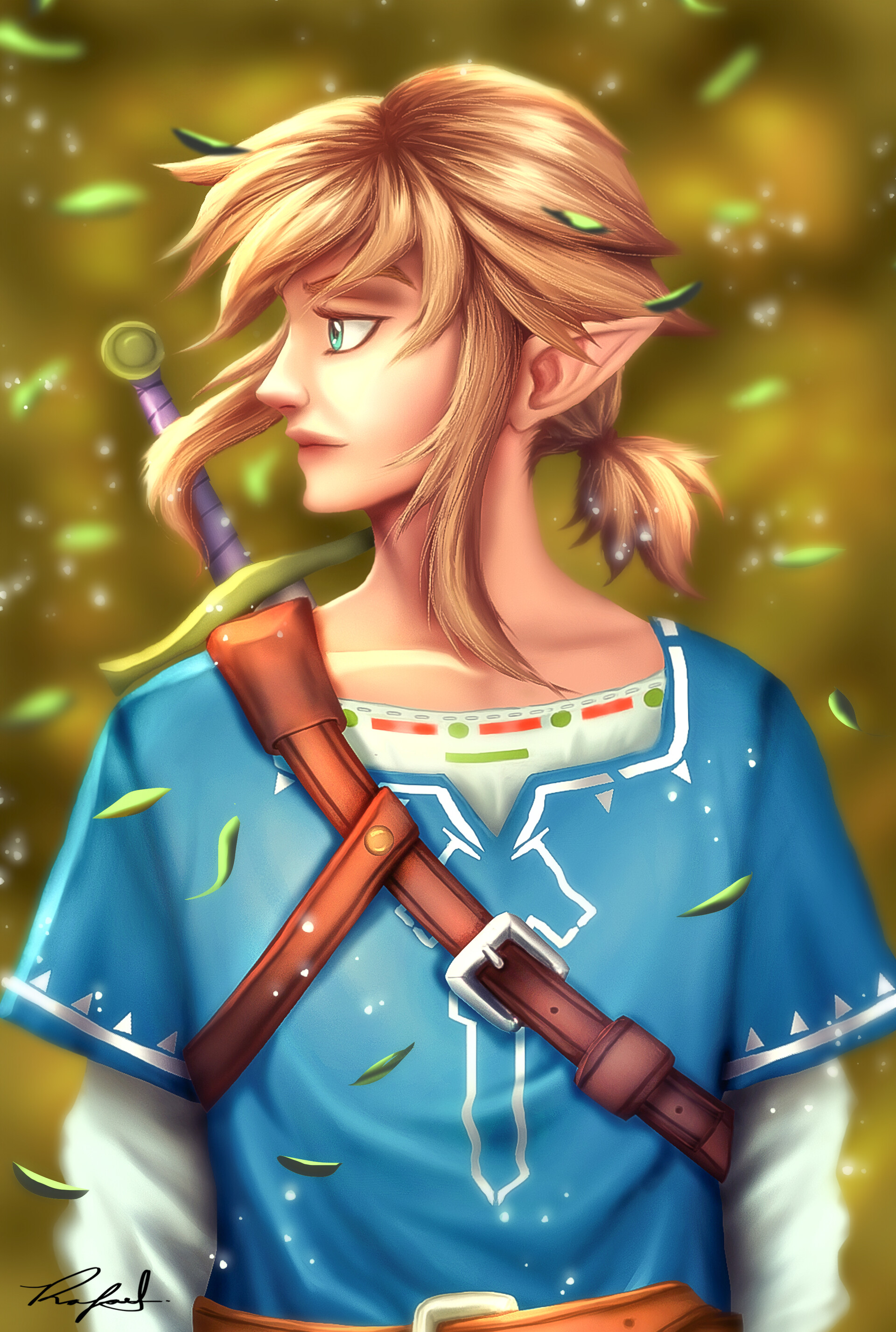 ArtStation - Fanart of ZELDA BREATH OF THE WILD