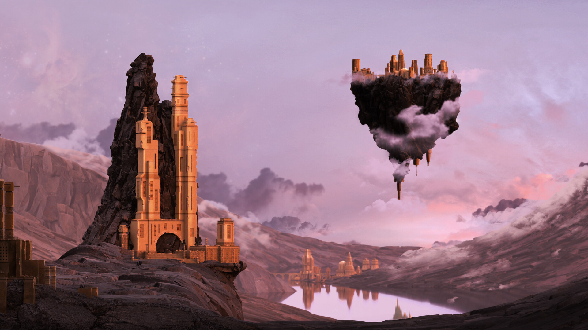 ArtStation - Flying Temples