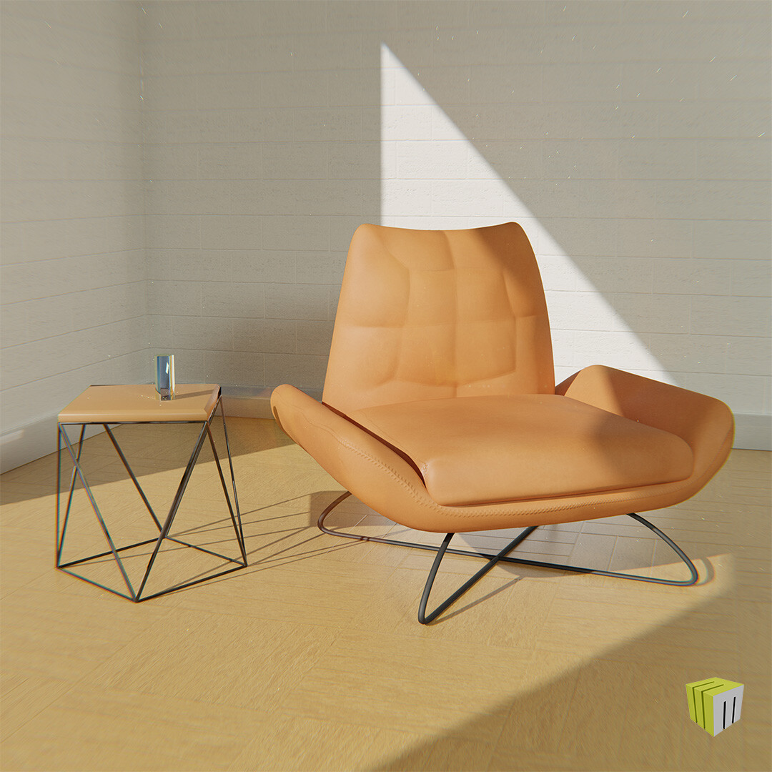 ArtStation - Leather chair