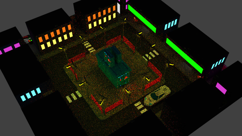 ArtStation - Mini-city CyberPunk