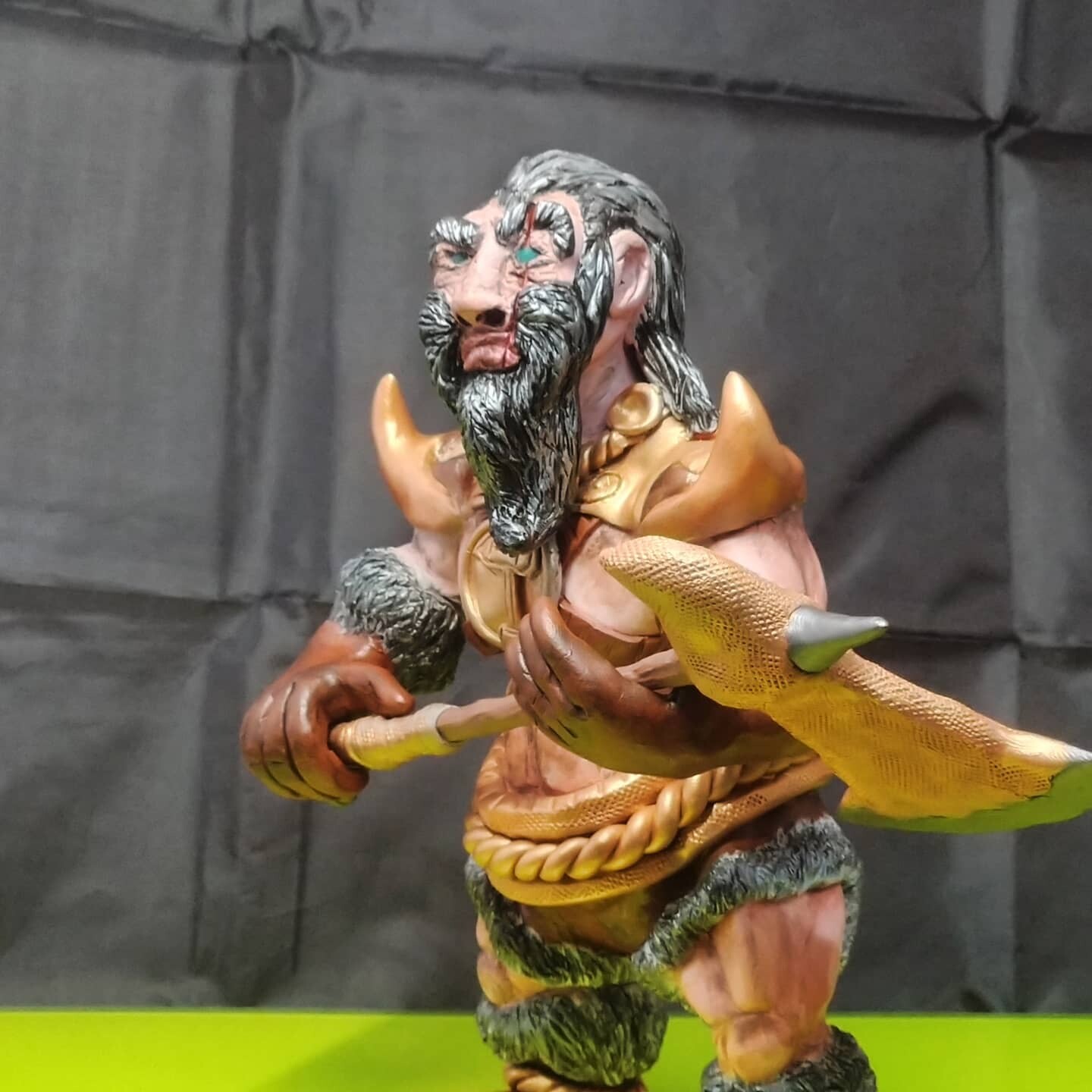 ArtStation - Dwarf with an axe in polymer clay