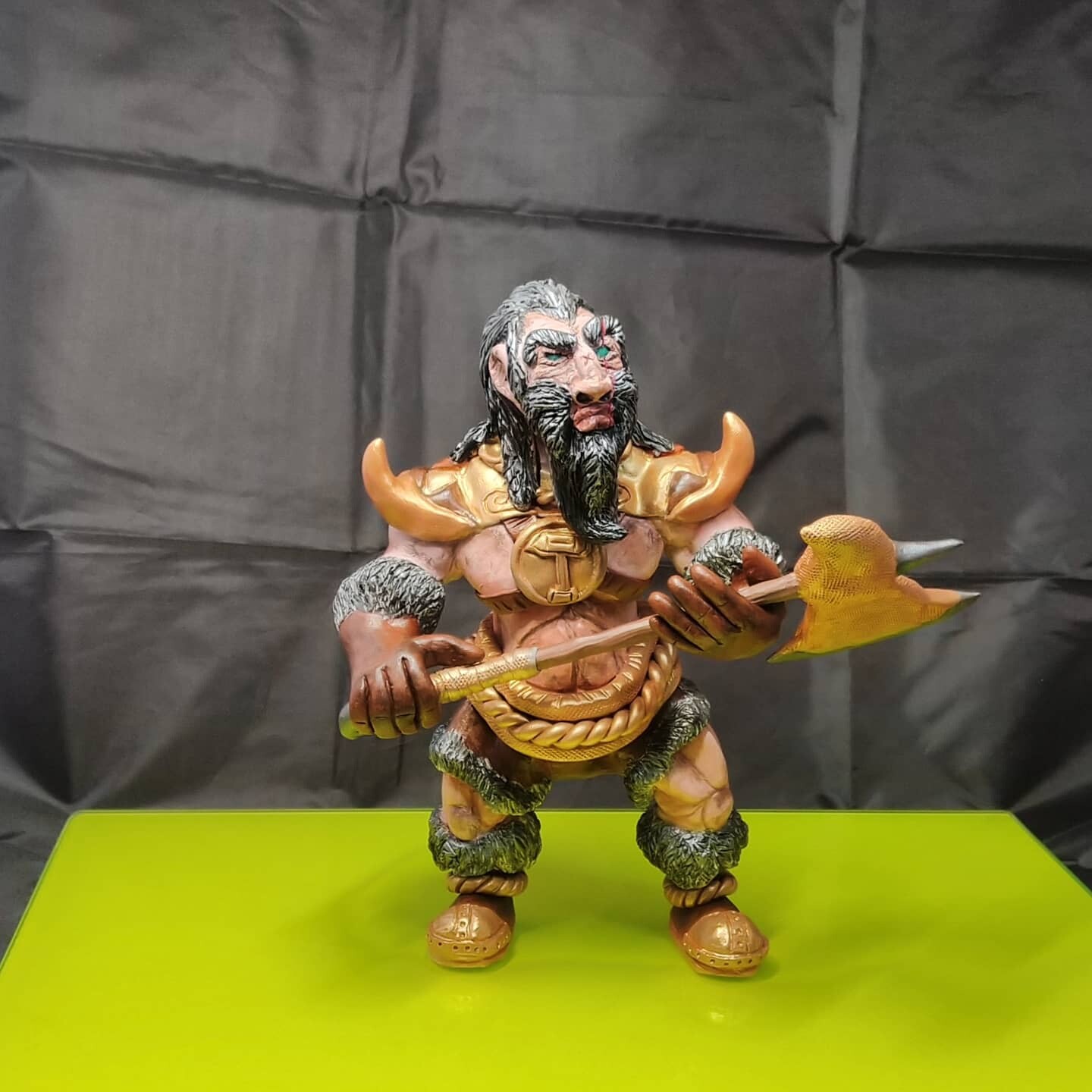 The Edge of Clay Andrei Tancau - Dwarf with an axe in polymer clay