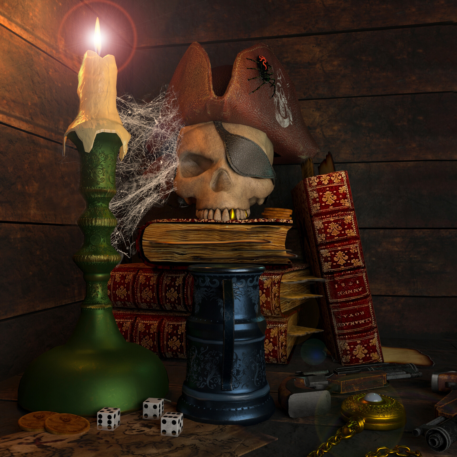ArtStation - Pirate Desk Still Life